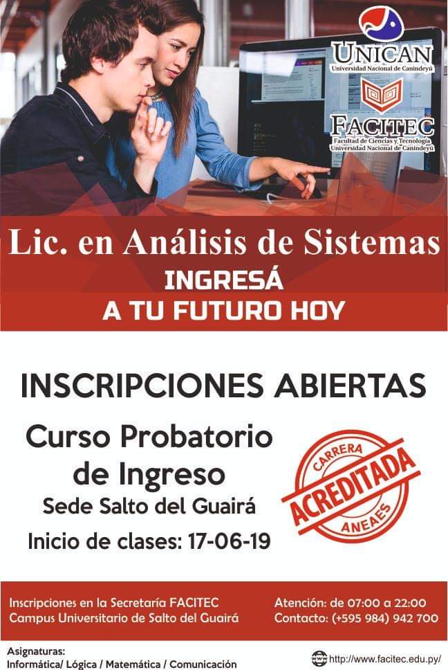 CPI 2019-02 – Facultad de Ciencias y Tecnología